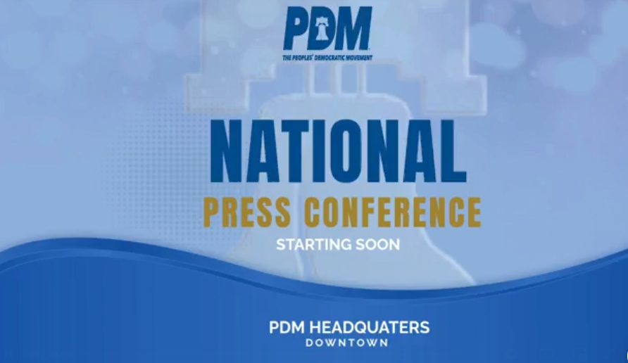 PDM NATIONAL PRESS CONFERENCE – PDM